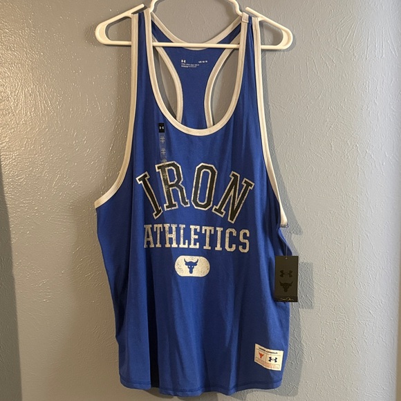 Under Armour | Shirts | Nwt Under Armour Project Rock Royal Blue Iron ...